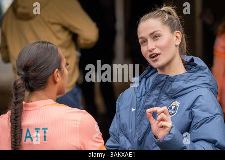 Orlando Pride forward Ally Watt follows a play during an NWSL soccer ...