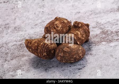 Tasty Brown topinambur potato roots for cooking Stock Photo - Alamy