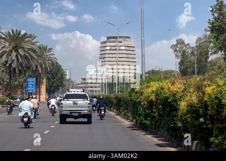 The Shaheen complex building with an advertisement signboard Stock ...