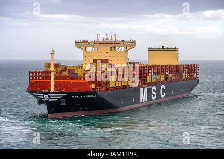 MSC Carmela, an Ultra Large Container Carrier, operated by the ...
