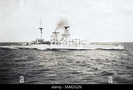 HMS Queen Elizabeth, British dreadnought battleship, launched 1913 ...