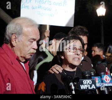 Michael Schiavo, left, husband of Terri Schiavo, the woman who has been ...