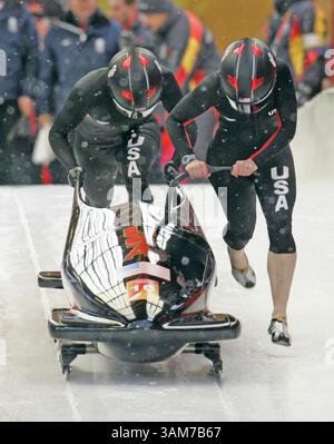 Shauna Rohbock, pilot, and Valerie Fleming, of the United States, race ...