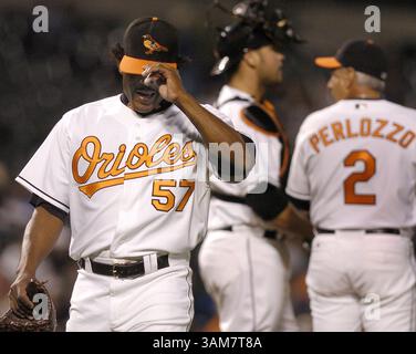Baltimore Orioles pitcher Kris Benson pitches against the Washington ...