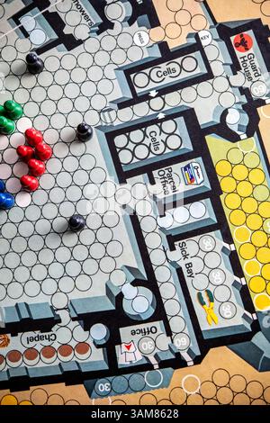 Board and playing pieces from the original 1970s version of the Escape ...