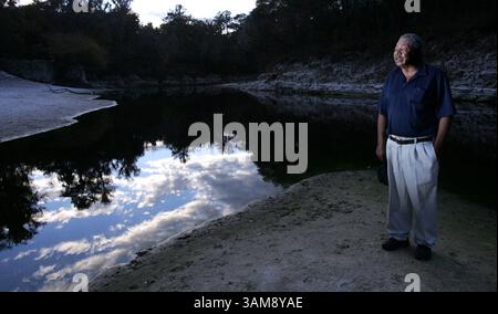 Samuel Beasley, a cousin to Willie James Howard, stands near the spot ...