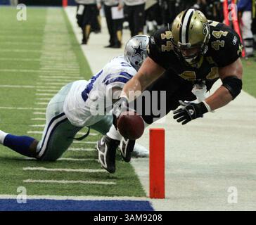 The New Orleans Saints Mike Karney scores his second touchdown in the ...
