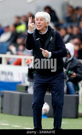 Gian Piero Gasperini Head Coach of AS Roma reacts during Serie A 2025/ ...