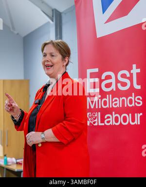 Claire Ward, East Midlands Mayor, speaking at the East Midlands Labour ...