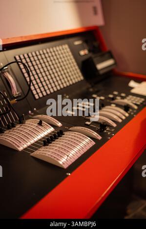 Vintage Theater Lighting Control Console Stock Photo - Alamy