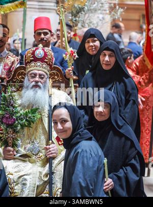 Coptic Orthodox Bishop of Jerusalem Anba Abraham Stock Photo - Alamy
