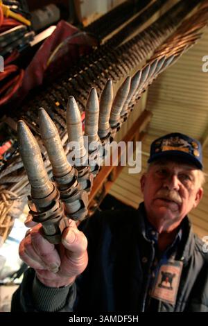 March 27, 2008 - Atwater, CA, USA - Castle Air Museum volunteer Russ ...