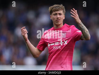 Jack Clarke of Ipswich Town reacts to missed chance during the Sky Bet ...