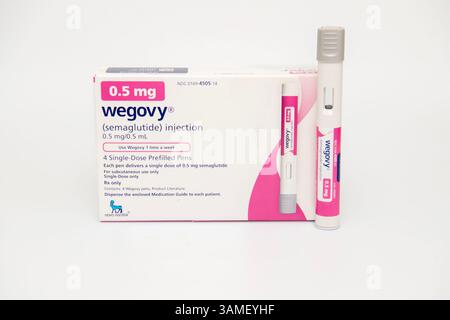 Medicine Drugs Wegovy GLP-1 Semaglutide injection single dose pen made ...