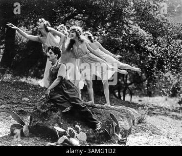 Jan. 1, 1910 - Charlie Chaplin on-set of the Film, Shoulder Arms, 1918 ...