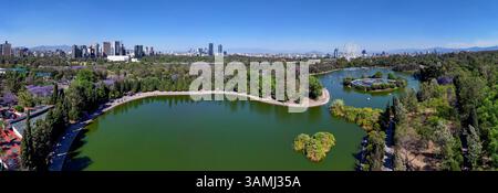 Lago de Chapultepec, Chapultepec Lake, Chapultepec Park, Mexico City ...