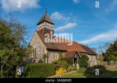 St mary s Church stodmarsh village kent Stock Photo - Alamy