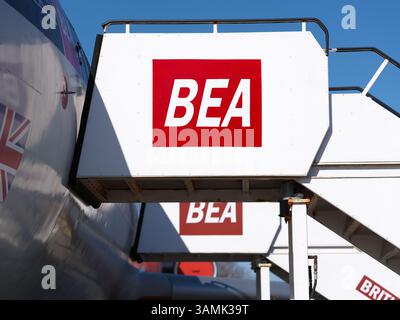 BEA (British European Airways) commercial aircraft at british Imperial ...