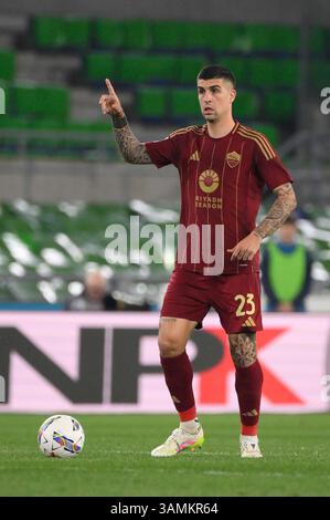 Roma’s Gianluca Mancini during the Serie A EniLive soccer match between ...