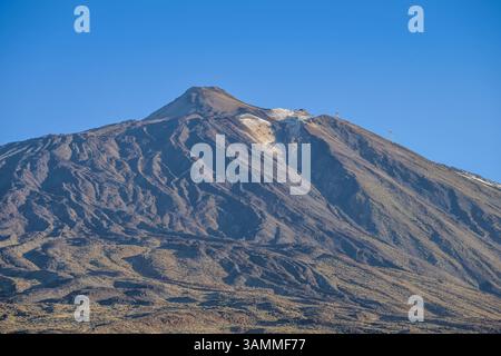 Gipfel Vulkan Pico del Teide, links der Pico Viejo, Parque Nacional del ...