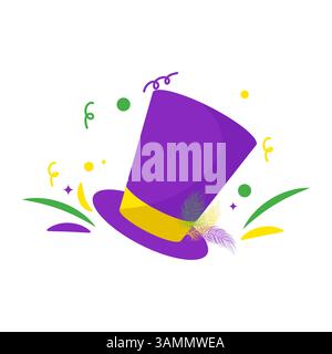 mardi gras top hat Stock Vector Image & Art - Alamy