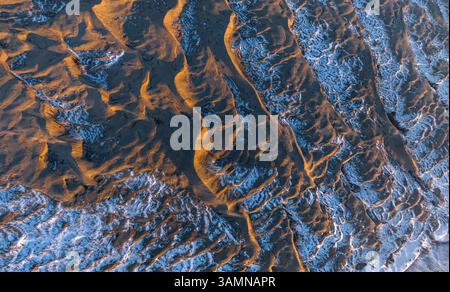 Aerial view of Chara Sands, Russia Stock Photo - Alamy