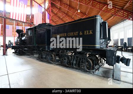 Three-Truck 1905 American steam locomotive Stock Photo - Alamy
