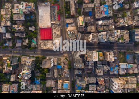 Aerial view of Gulshan-2 circle in Dhaka, Bangladesh Stock Photo - Alamy