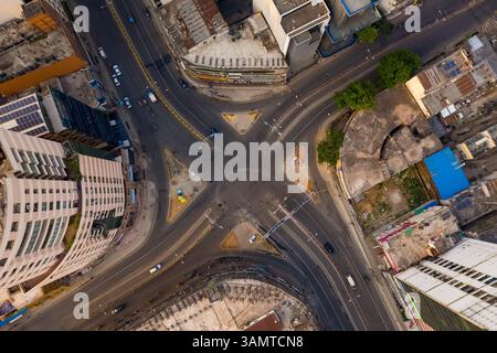 Aerial view of Gulshan-2 circle in Dhaka, Bangladesh Stock Photo - Alamy