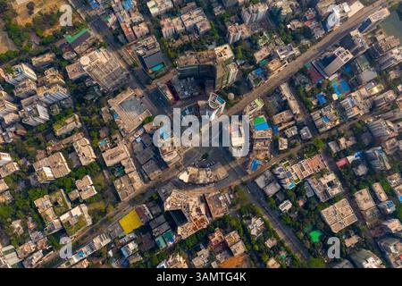 Aerial view of Gulshan-2 circle in Dhaka, Bangladesh Stock Photo - Alamy