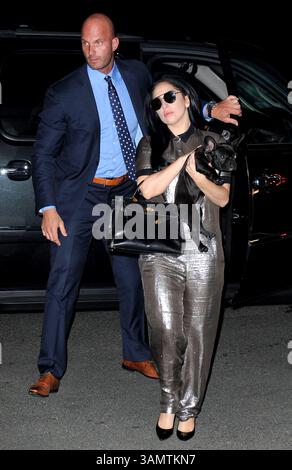 Lady Gaga leaving Avatar Recording Studio at Hell's Kitchen in New York ...
