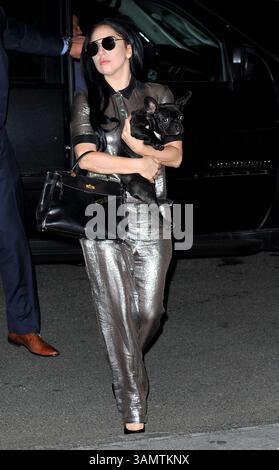 Lady Gaga leaving Avatar Recording Studio at Hell's Kitchen in New York ...