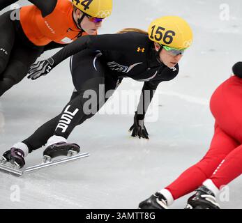 USA's Jessica Smith (156) competes during the women's 1000 meter ...
