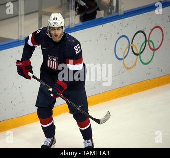 USA forward Patrick Kane (88) in the second period of a men's hockey ...