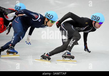 USA's Chris Creveling (259) competes during the Men's 1000 meter ...