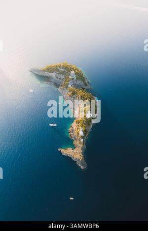 Aerial view of Li Galli archipelago, Amalfi Coast, Italy Stock Photo ...