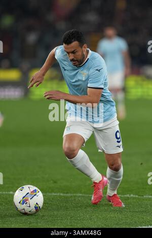 Pedro of SS Lazio during the Serie A match between SS Lazio and US ...