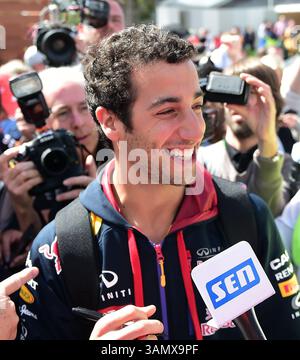 Daniel Ricciardo of Australia driving the (3) Renault Sport Formula One ...