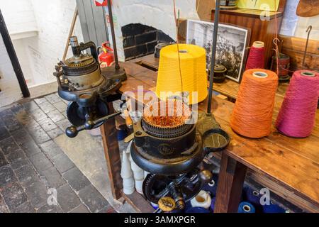 Framework knitting machines at the Framework Knitters Museum ...