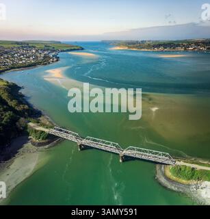 Aerial view of Little River estuary Stock Photo - Alamy