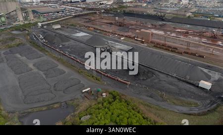 Immingham Coal Terminal at Immingham port, North Lincolnshire. Picture ...