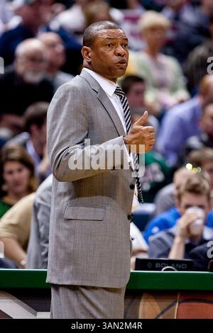Milwaukee Bucks head coach Doc Rivers is seen on the sidelines during ...