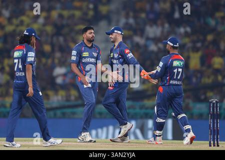 Chennai Super Kings' Shaik Rasheed plays a shot during the Indian ...