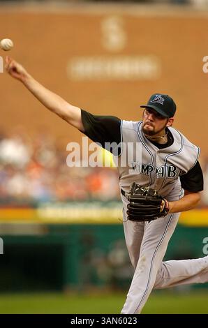 Tampa Bay Rays pitcher Joe Boyle delivers to the St. Louis Cardinals ...