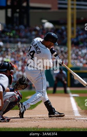 August 9, 2007: Detroit second baseman #14 Placido Polanco turns the ...