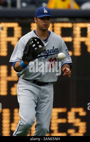 Los Angeles Dodgers left fielder Alex Call (12) in the fifth inning of ...