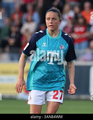 Leverkusen, Deutschland. 14th Apr, 2025. Karolina Lea Vilhjalmsdottir ...