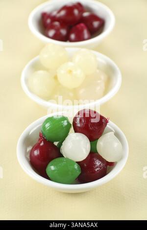 Different colored cocktail onions in a bowl ready to serve Stock Photo ...