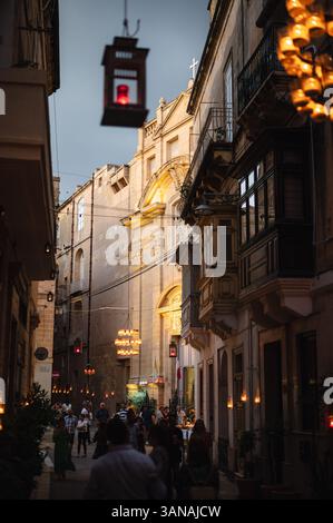Birgu by Candlelight Festival in Malta Stock Photo - Alamy