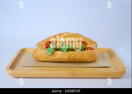 The banh mi street food in Saigon vietnammese style Stock Photo - Alamy